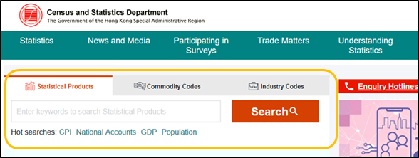 Welcome to the New Census and Statistics Department Website